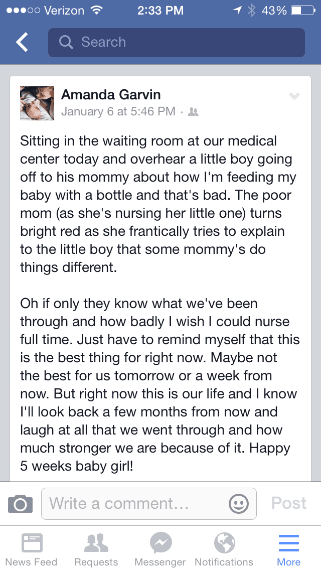 Support and Understanding for Formula-Fed Babies