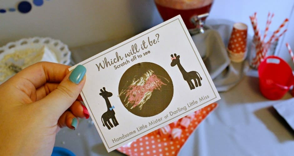 How to Make a Gender Reveal Scratch Off with this FREE Printable