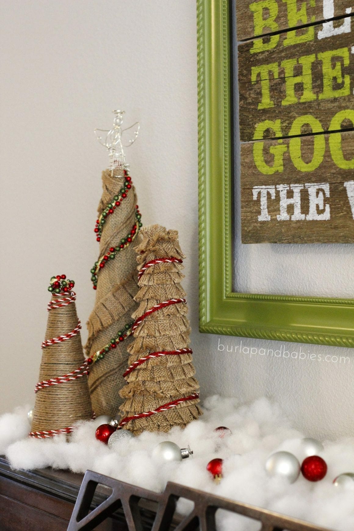 How to Make Burlap Christmas Trees: A Simple DIY Guide