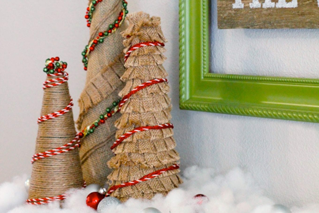 How to Make Burlap Christmas Trees: A Simple DIY Guide