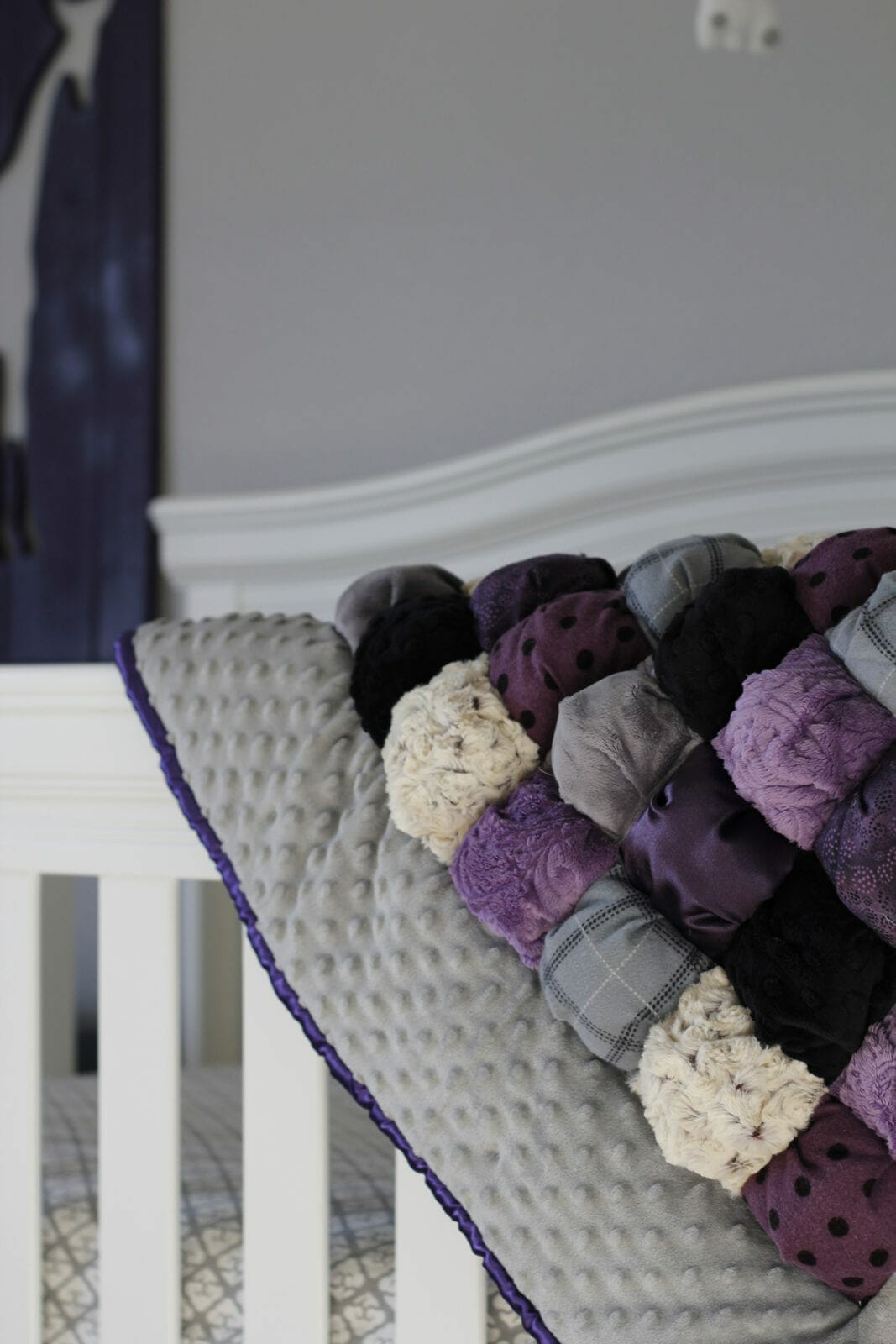A Cute Purple Nursery Reveal for a Baby Girl | DIY Project and organization