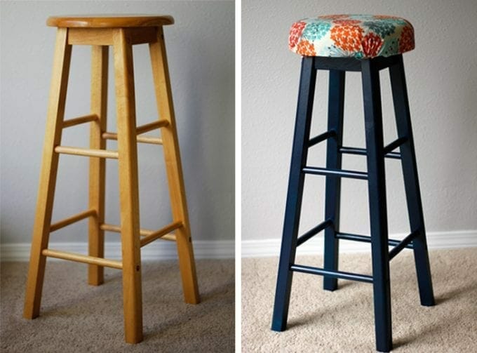 Easy Bar Stool Makeover | Simple DIY Bar Stool Idea