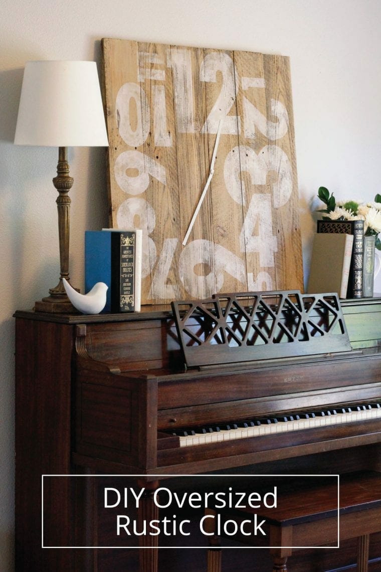 DIY Oversized Rustic Clock Tutorial