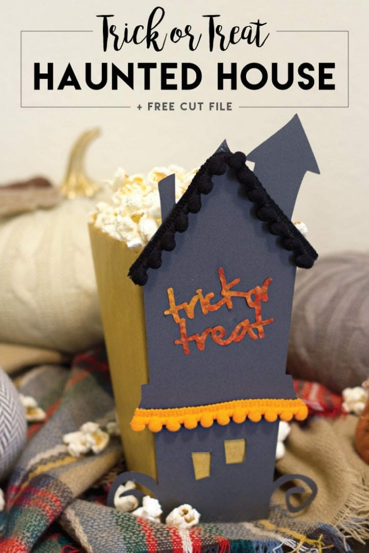 Trick or Treat Haunted House Popcorn Box