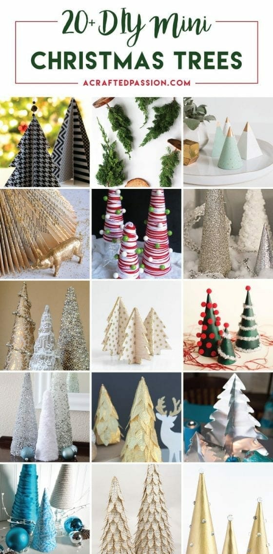 20+ DIY Mini Christmas Tree Decor Ideas for Your Home