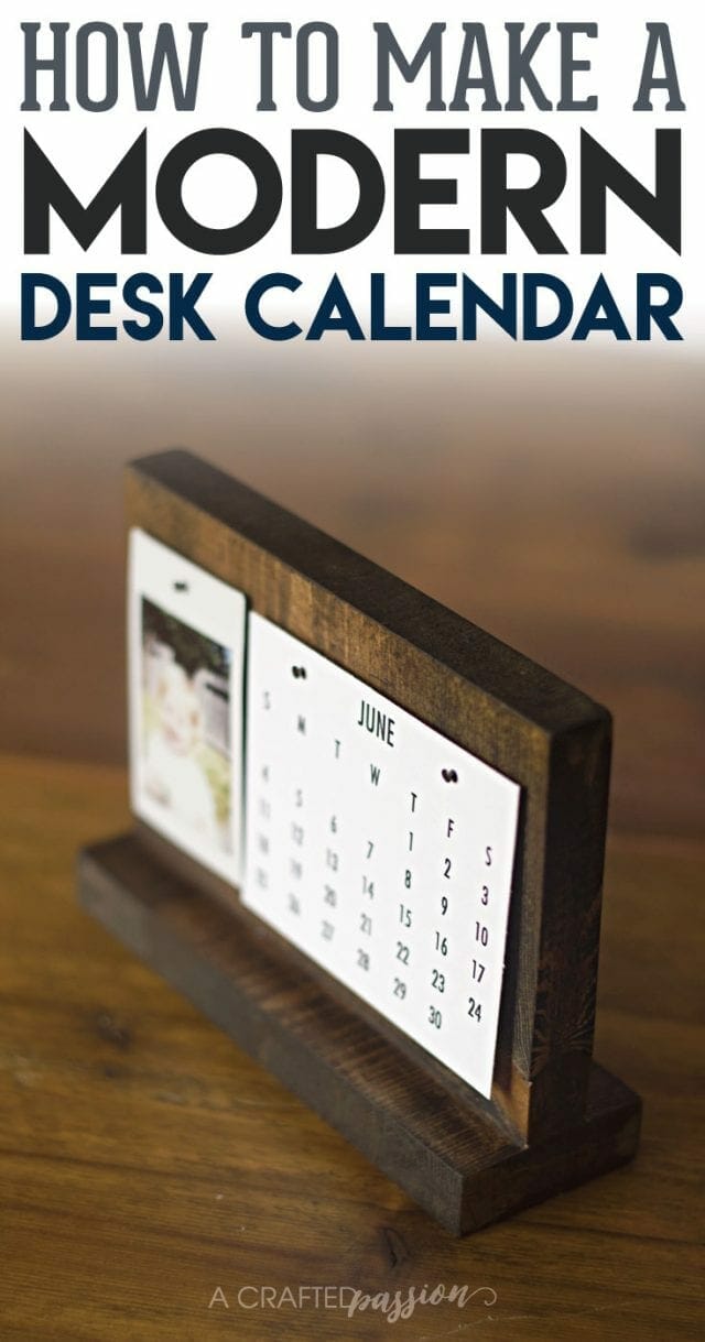How to Make a Modern Desk Calendar | Perfect Father's Day Gift!