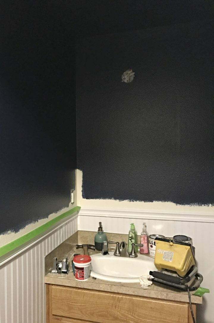 Choosing the Best Navy Paint Colors: Our Powder Room Makeover