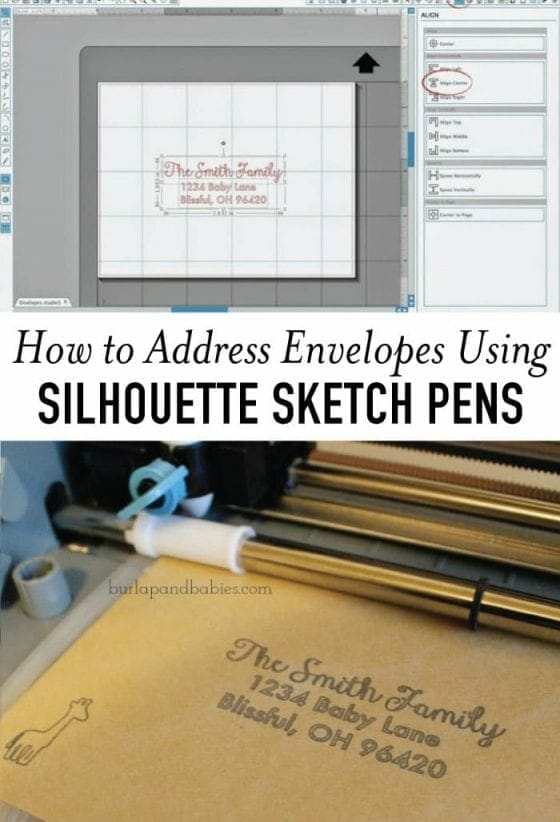 The Art of Addressing Envelopes with Silhouette Sketch Pens