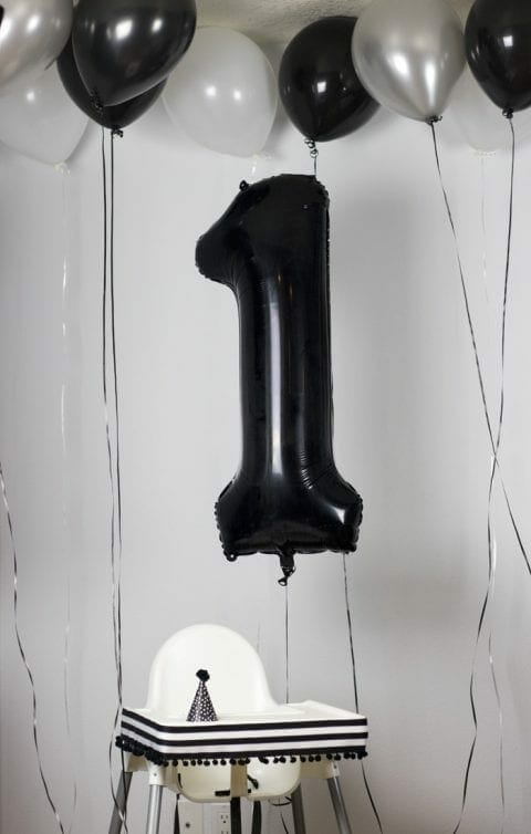 Black and White Birthday Party | A Fun First Birthday Bash!