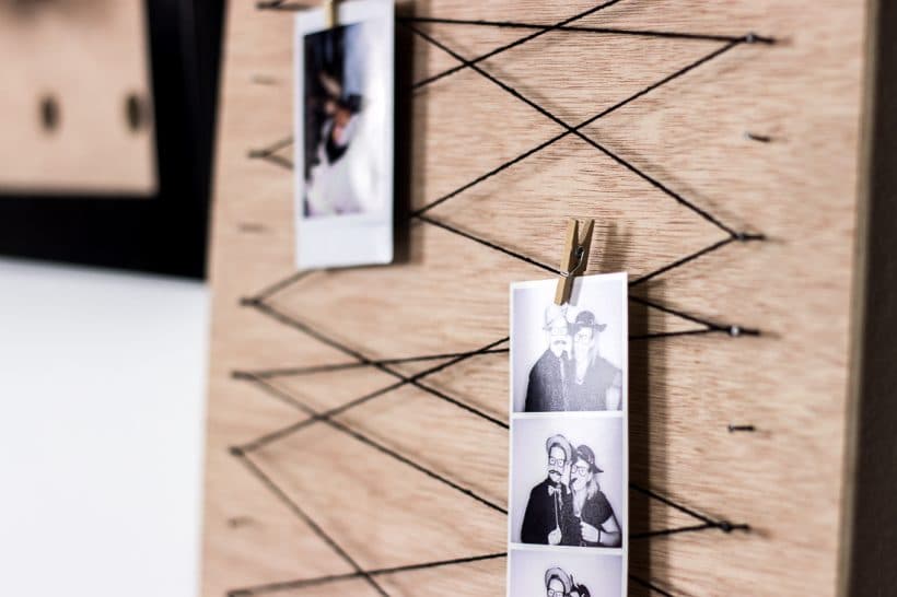 How to Make a Minimalist Clothespin Memo Board