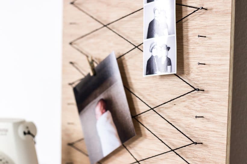 How to Make a Minimalist Clothespin Memo Board