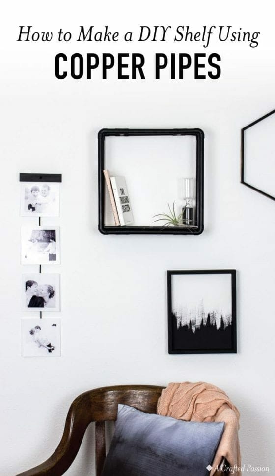 How to Make DIY Pipe Shelves Using Copper Pipes