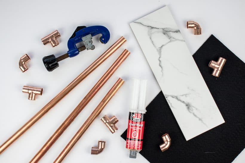 How to Make DIY Pipe Shelves Using Copper Pipes