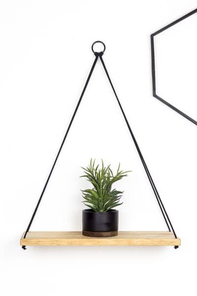 How to Build a Hanging Shelf | Modern DIY Home Decor