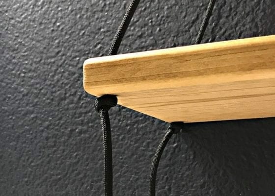 How to Build a Hanging Shelf | Modern DIY Home Decor