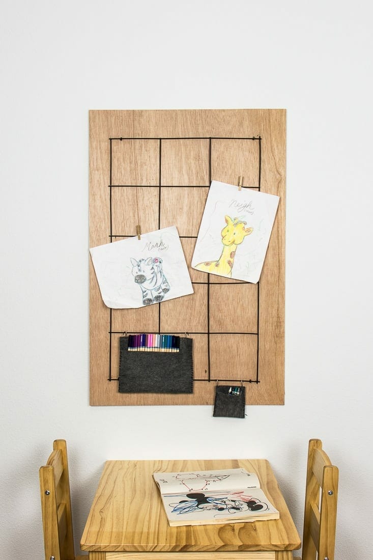 Create a Kids Art Display and Organizer: Simple DIY Project