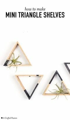 DIY Mini Triangle Shelves: Perfect for Any Space