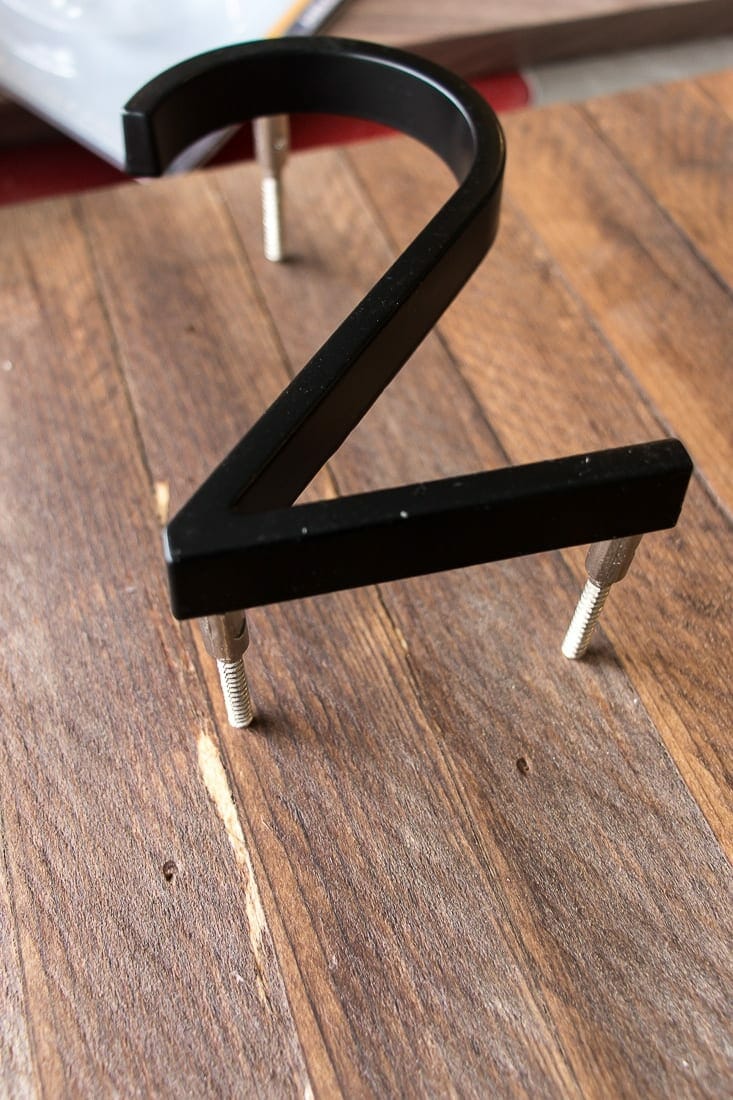 How to Make a DIY Modern House Number Sign with Wood Shims
