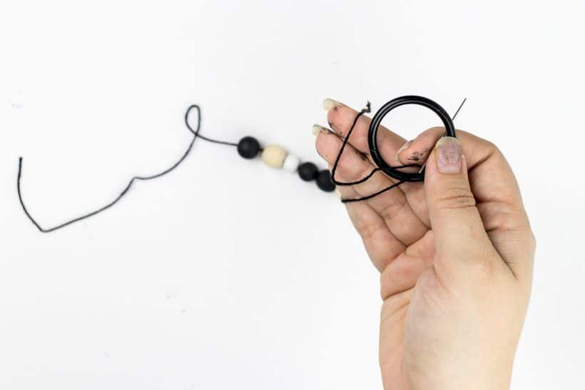 Simple DIY Wooden Bead Keychain | Easy Craft Project