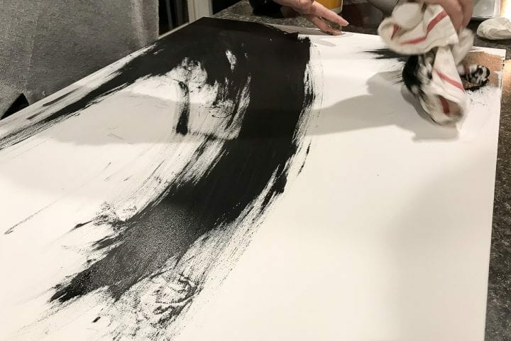 Tips to DIY Abstract Canvas Art | Modern Home Decor