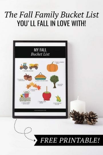 The Fall Family Bucket List You'll Fall in Love With! | Free Printable!