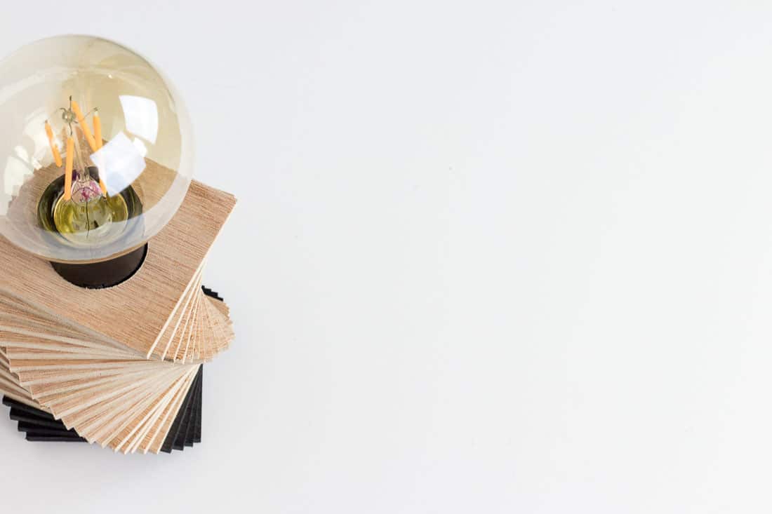 DIY Desk Lamp using Plywood for Bedrooms or Home Office