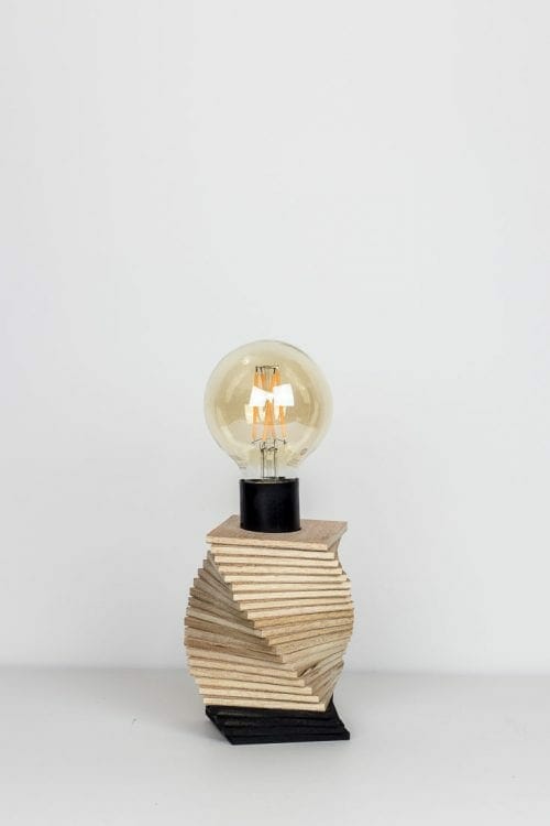 DIY Desk Lamp using Plywood for Bedrooms or Home Office