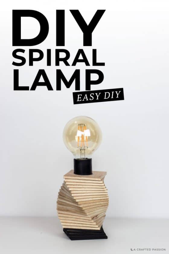 DIY Desk Lamp using Plywood for Bedrooms or Home Office