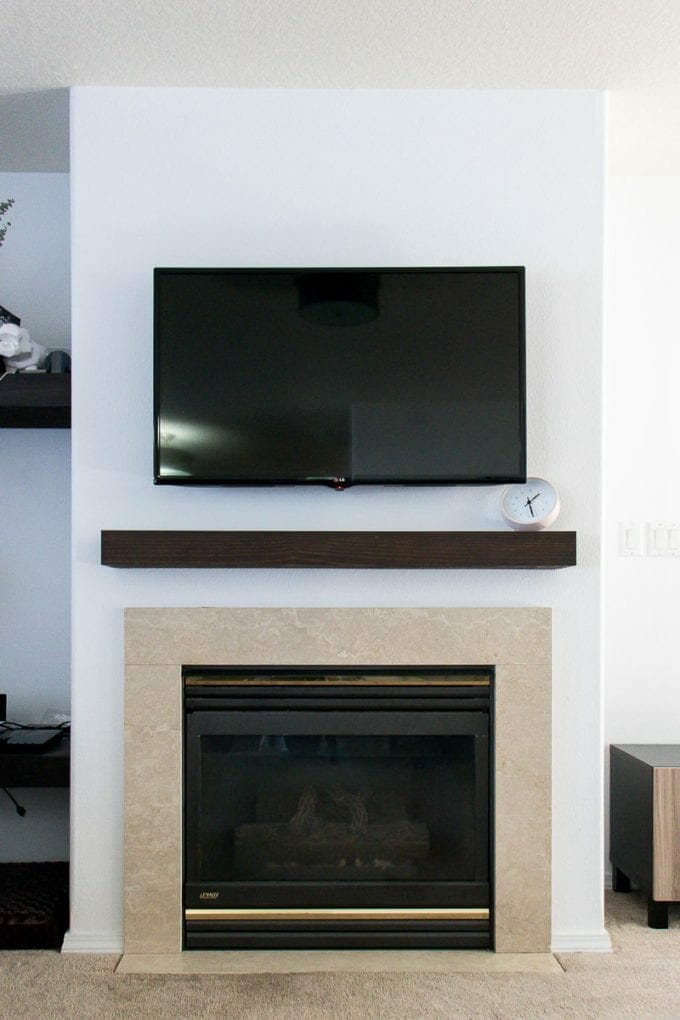 DIY High-Contrast Modern Fireplace Makeover Tutorial