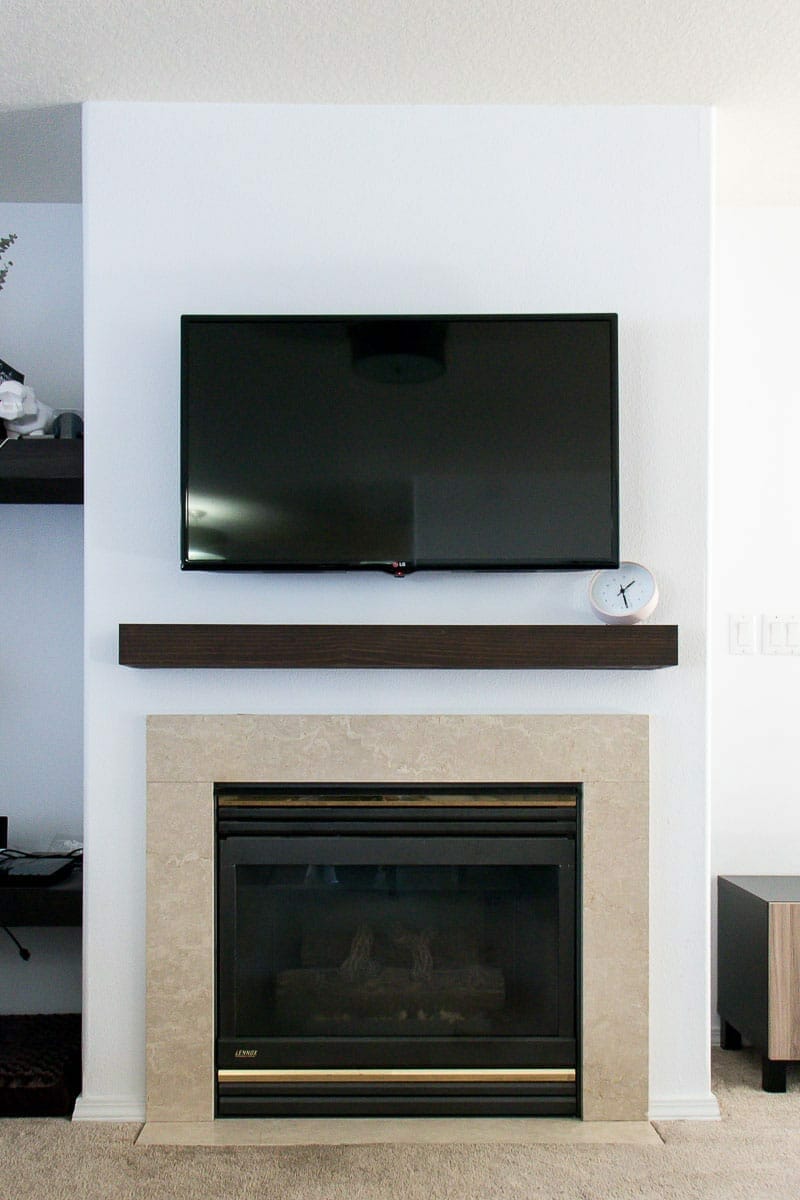 DIY High-Contrast Modern Fireplace Makeover Tutorial