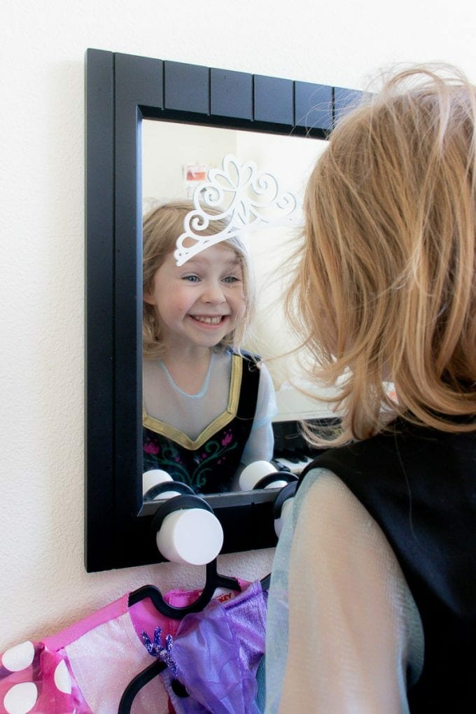 Little Girl Dress Up Mirror | Thrift Store Makeover